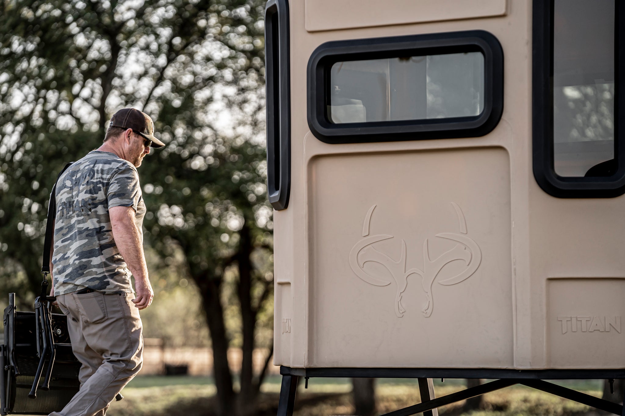 Titan Hunting Blinds - Pro Rifle Blind - Tan – Outdoors For Less