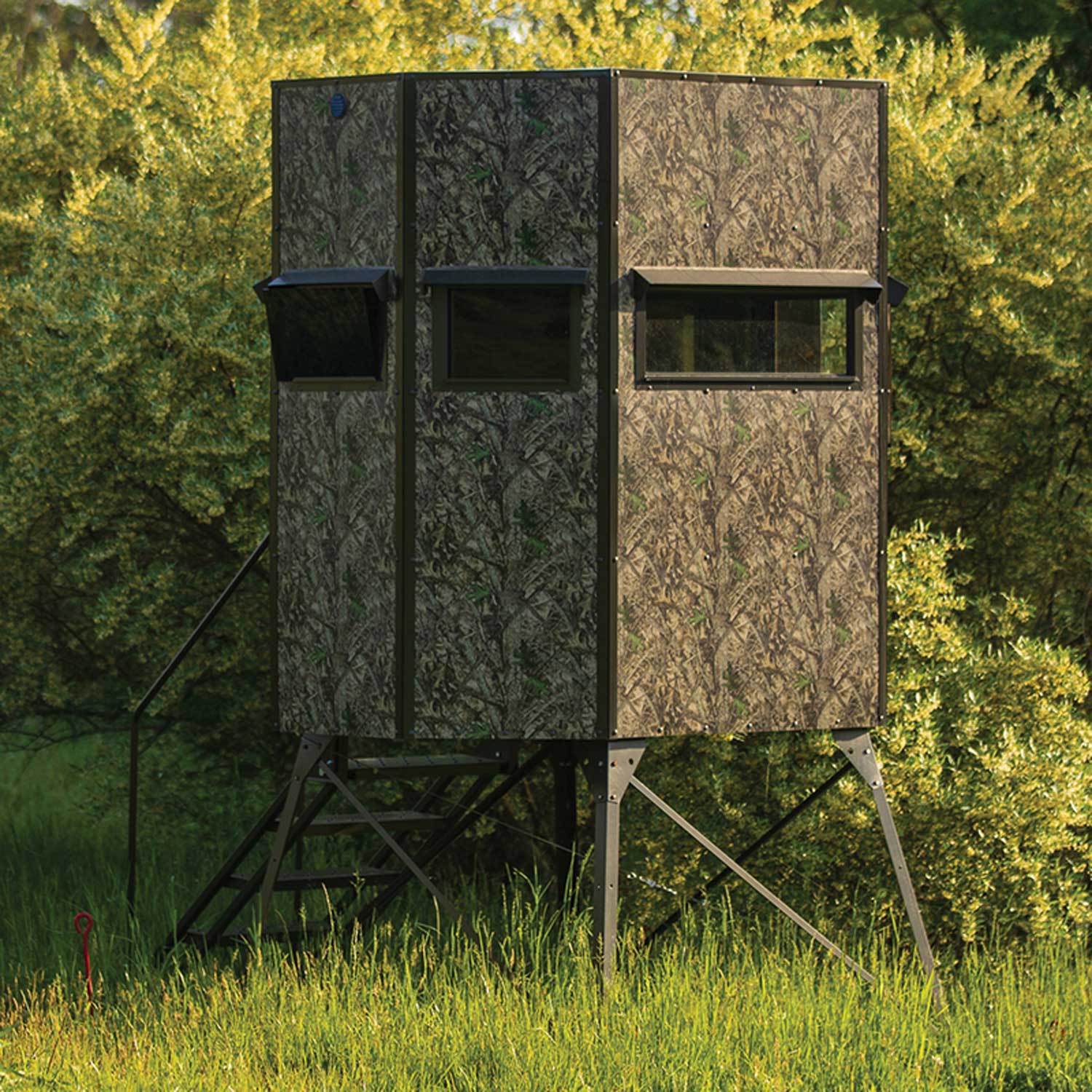 Texas Hunter Wrangler 5' x 7' Premium Deer Blind with 4' Tower ...