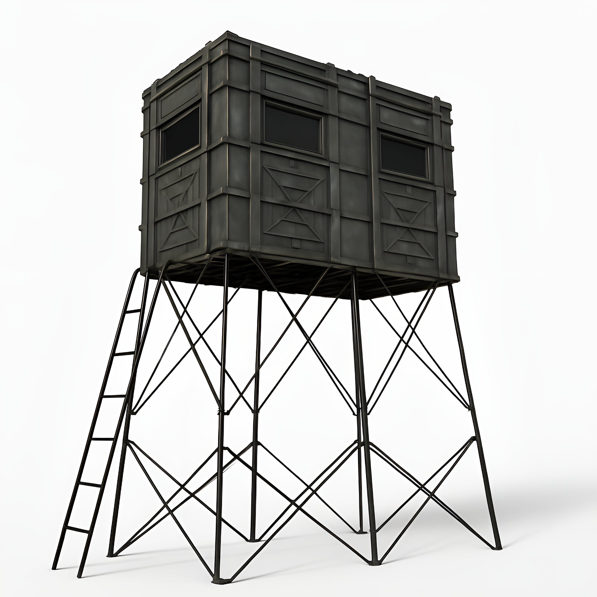 Hughes The Clubhouse 4' x 8' Hunting Blind – Outdoors For Less