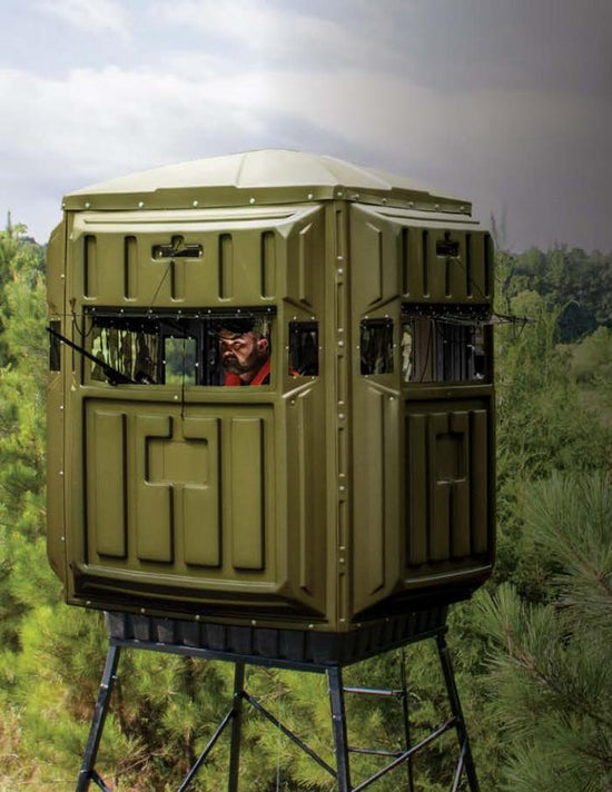 Advantage Hunting - 2 Person Blind w/ 10' Steel Tower Included ...