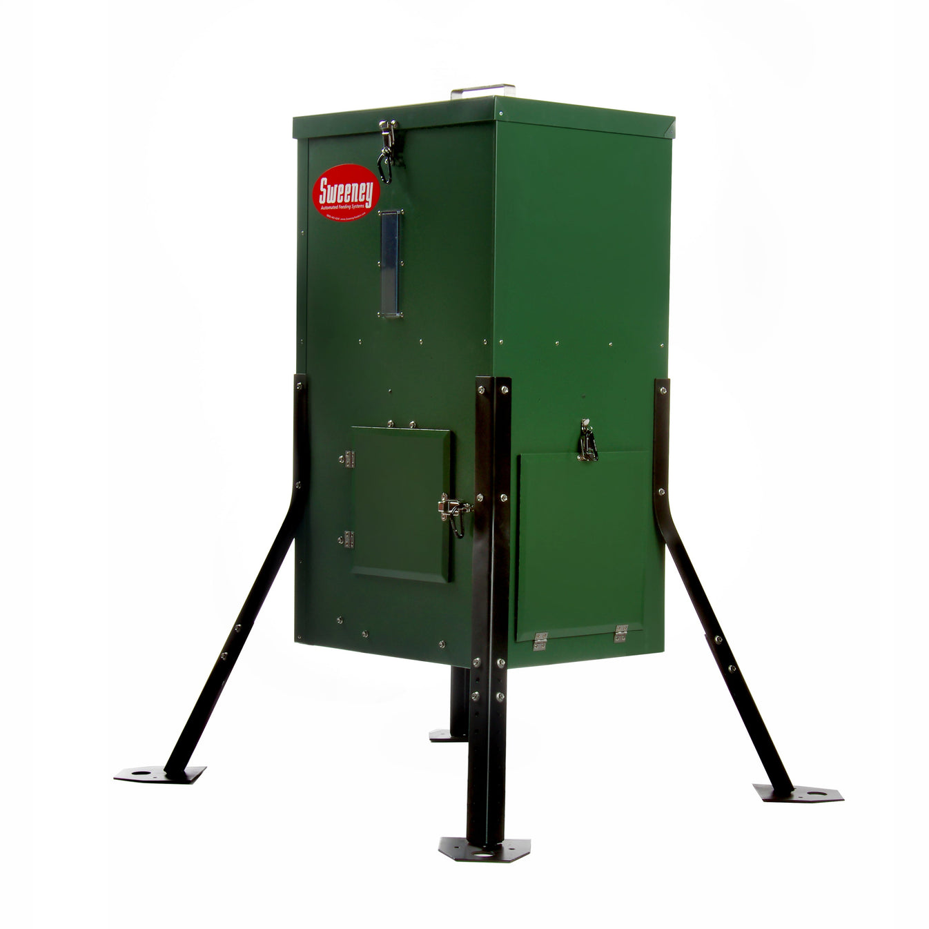 Sweeney Feeders 125 lb. Directional Fish Feeder | Green with Angled Le ...