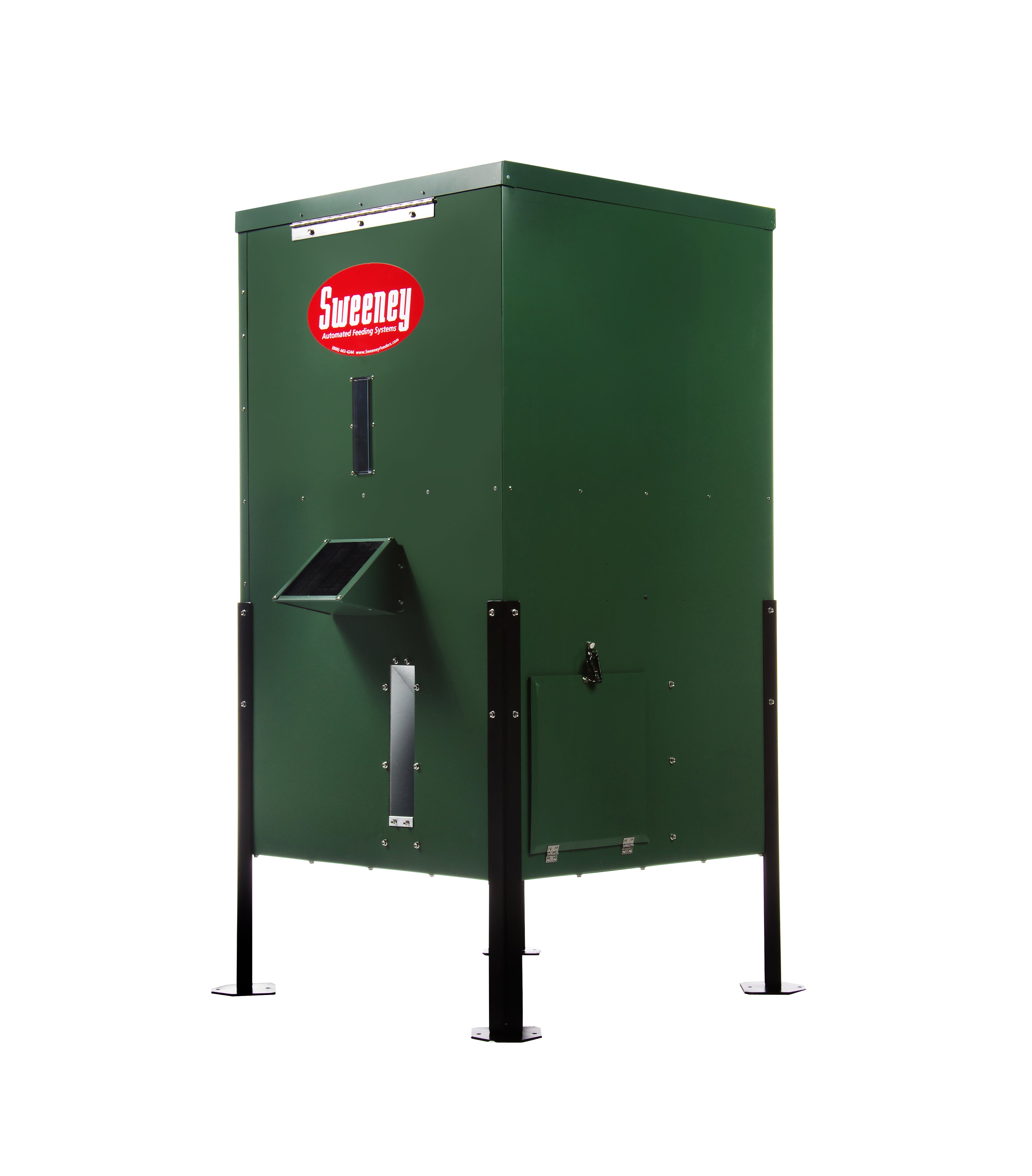 Sweeney Feeders Directional Fish Feeder 425 lb. | Green with Dock Legs ...