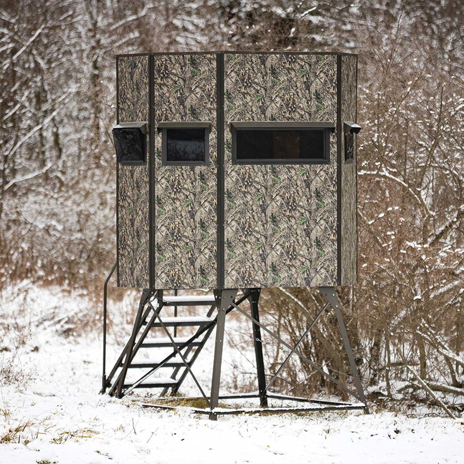 Texas Hunter Wrangler 5' x 7' Premium Deer Blind with 4' Tower ...