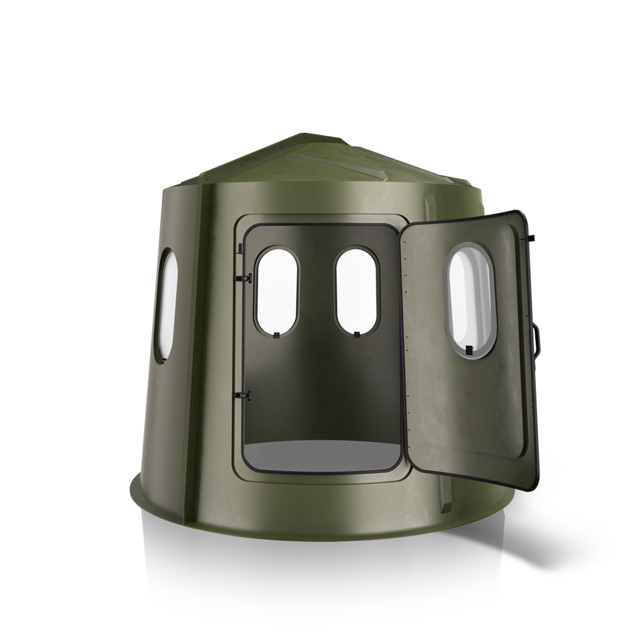 Maverick 6-Shooter Deer Hunting Blind in Green with Slide-Lock Door ...