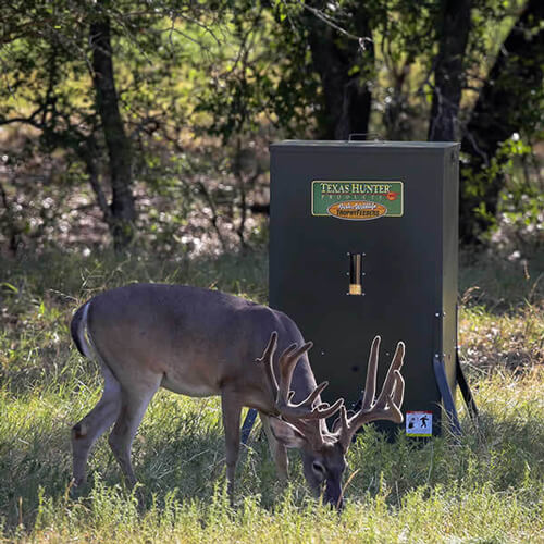 400 lb. Deer Feeder - Galvanized Steel | Outdoors For Less – Outdoors ...