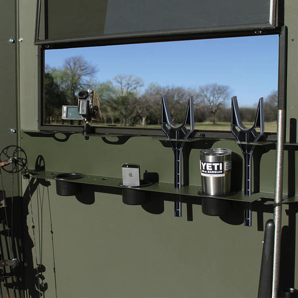 The Sportsman's Deer Blind Shelf and Shooting Rest by Texas Hunter ...